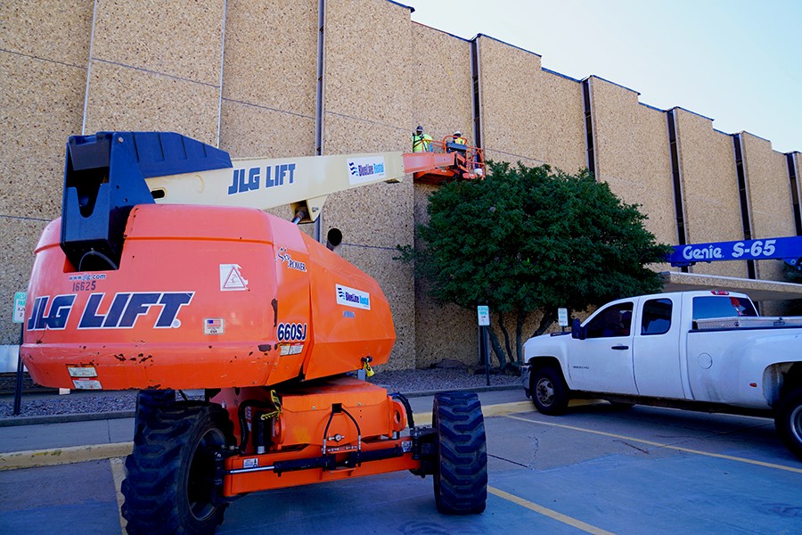 MONRONeYnews: Construction Zone - Employees in ARB Building Get a New View